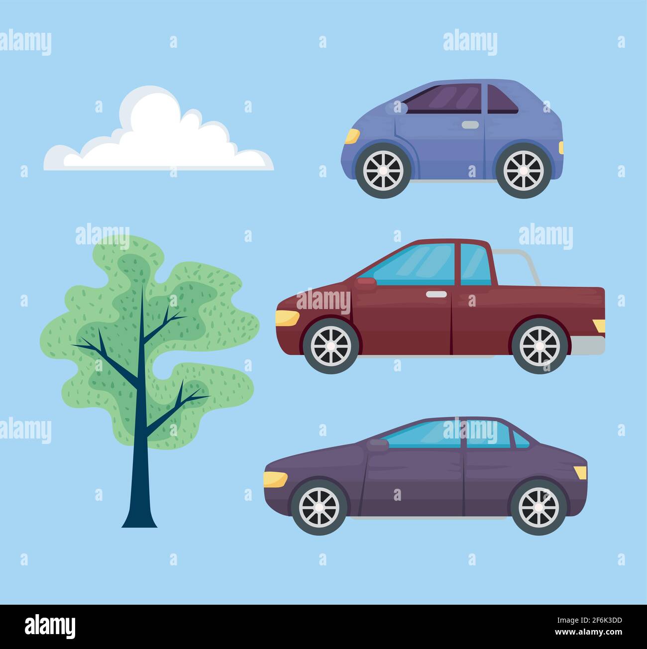 Transportation cars autos automobiles Stock Vector Images - Alamy