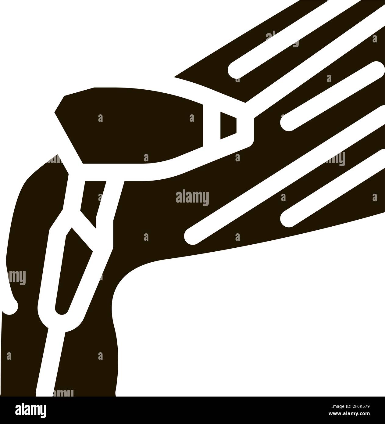 laser depilation leg icon Vector Glyph Illustration Stock Vector Image & Art - Alamy