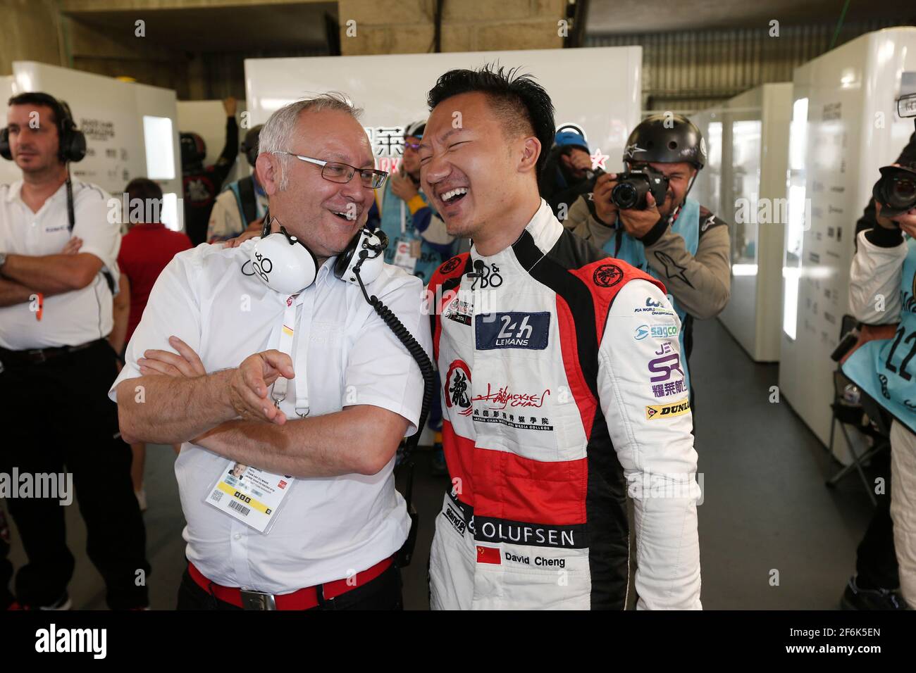 CHENG David (usa), Oreca 07 Gibson team Jackie Chan DC racing, ambiance ...