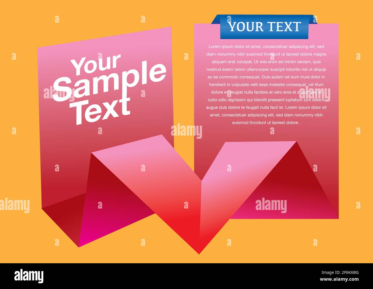 Paper craft layout design with a paper love shape Stock Vector Image ...