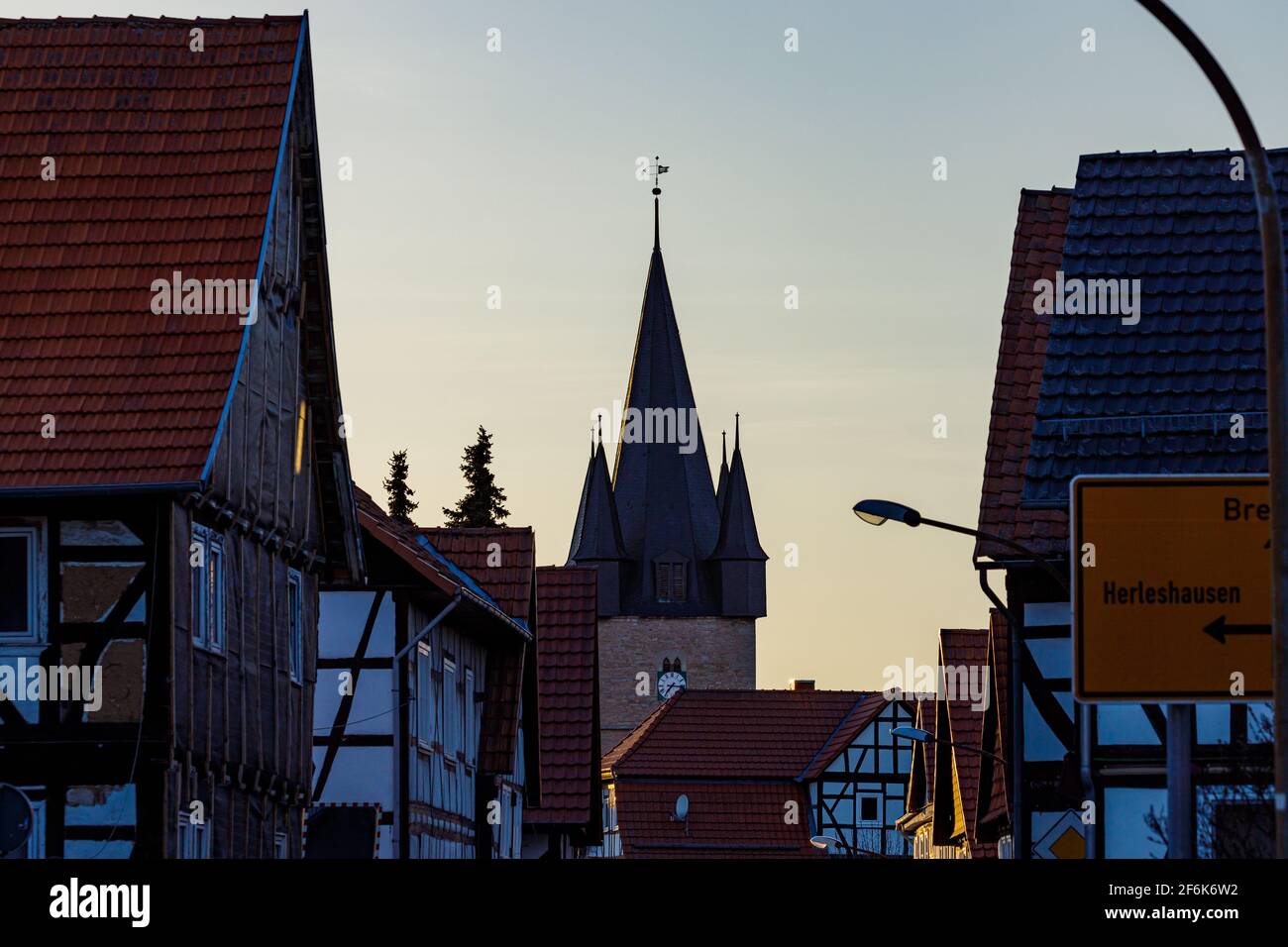The village an church of Netra in Hesse Germany Stock Photo - Alamy
