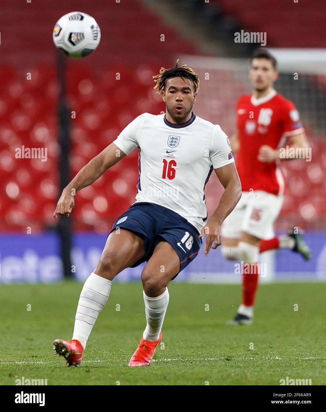 London, UK. 31st Mar, 2021. Reece James of England during the FIFA ...