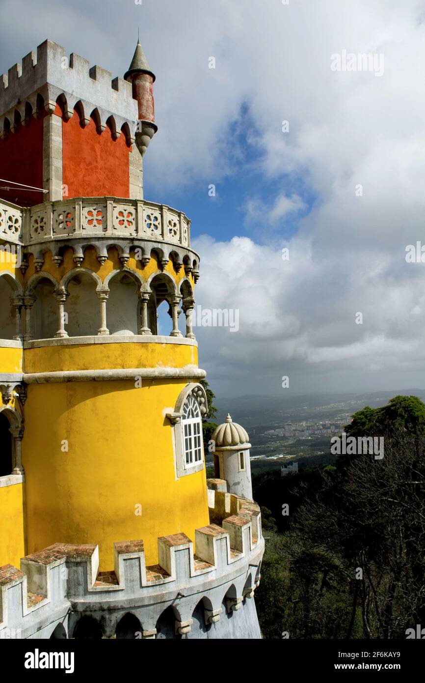 View of the medieval castle.Portugal Stock Photo - Alamy