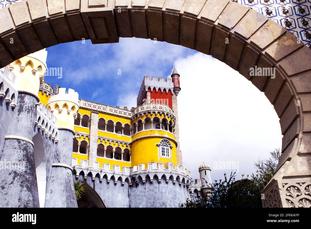 View of the medieval castle.Portugal Stock Photo - Alamy