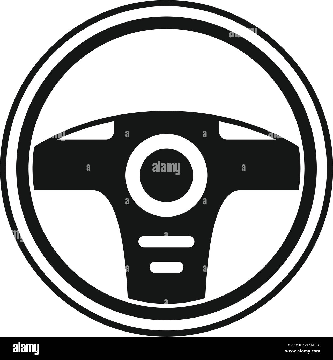 Silver steering wheel Stock Vector Images - Alamy