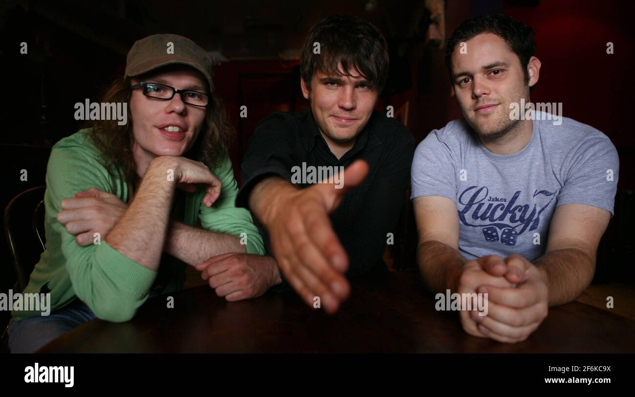 Scouting for Girls.... Greg Churchouse (cap) Roy Stride (black shirt ...