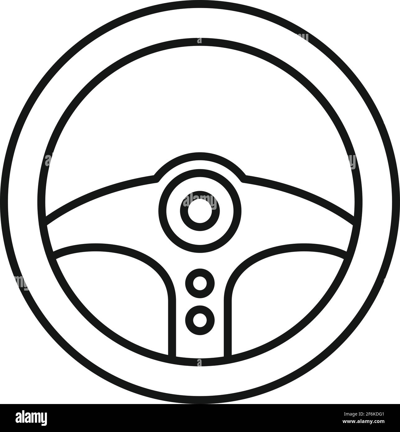 Round steering wheel icon, outline style Stock Vector Image & Art - Alamy