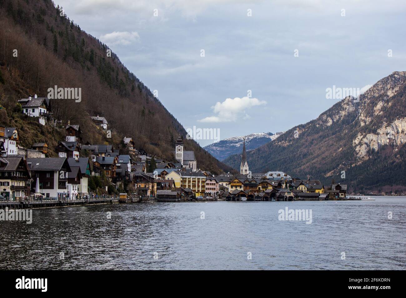Hallstatt, Austria - March 4, 2017: View of Hallstatt, Austria on a ...