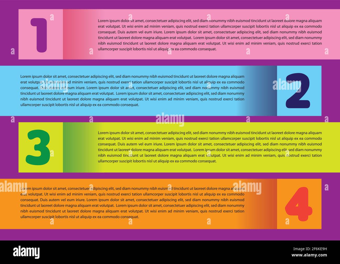 Layout design of colorful paper banners. Vector illustration Stock ...