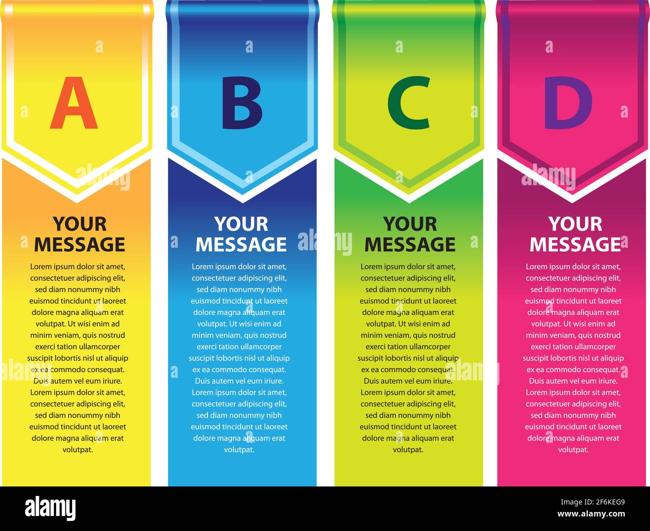 Simple Layout design with alphabet and area for own copy. Vector ...