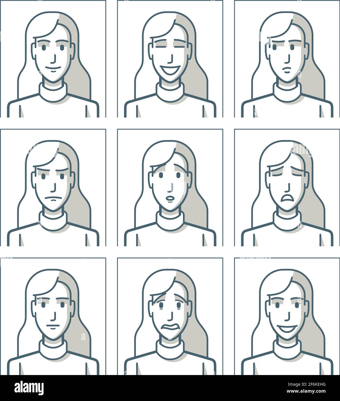 Drawing Facial Expressions Women