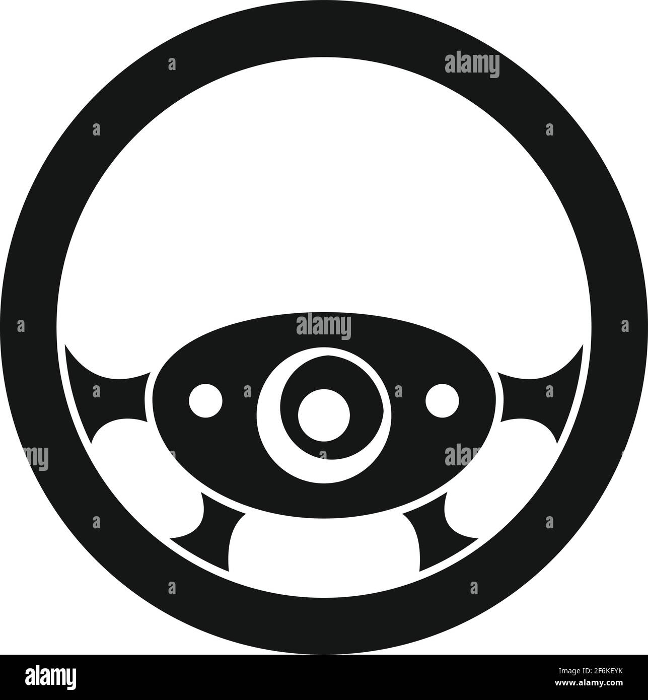 Speed steering wheel icon, simple style Stock Vector Image & Art - Alamy