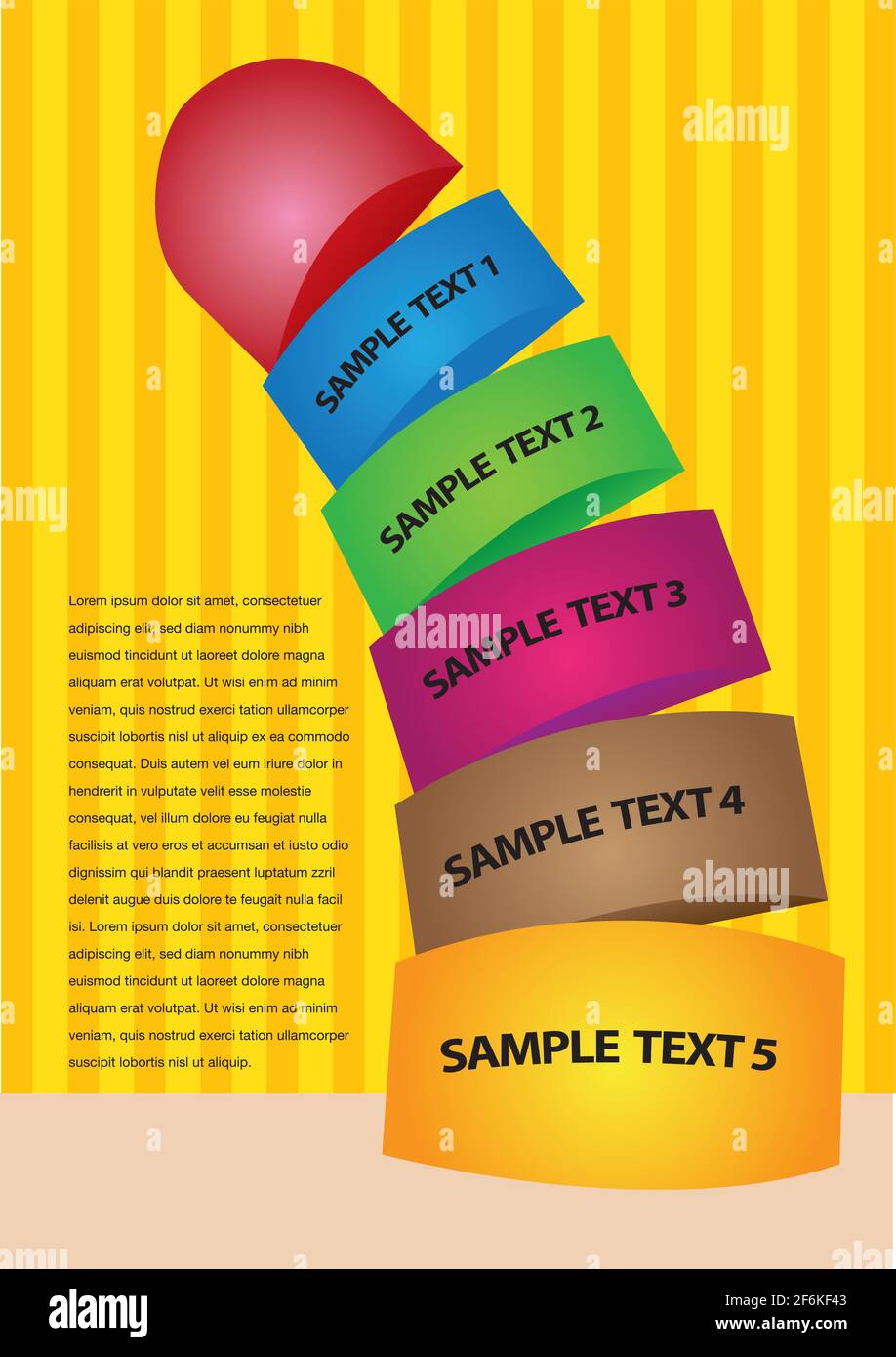 Vector illustration layout of a 3D looking tower Stock Vector Image ...