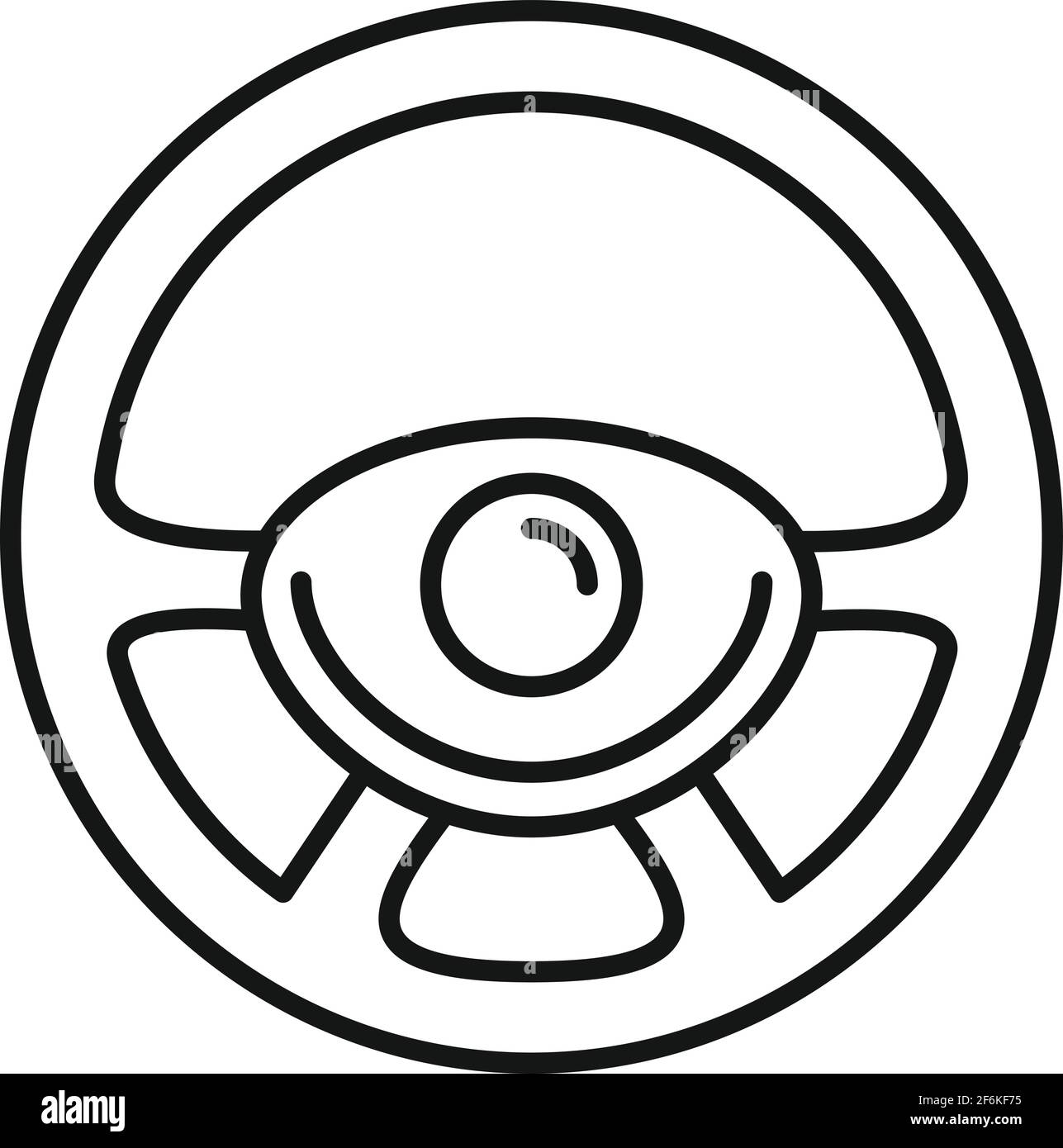 Black line sport steering wheel Cut Out Stock Images & Pictures - Alamy