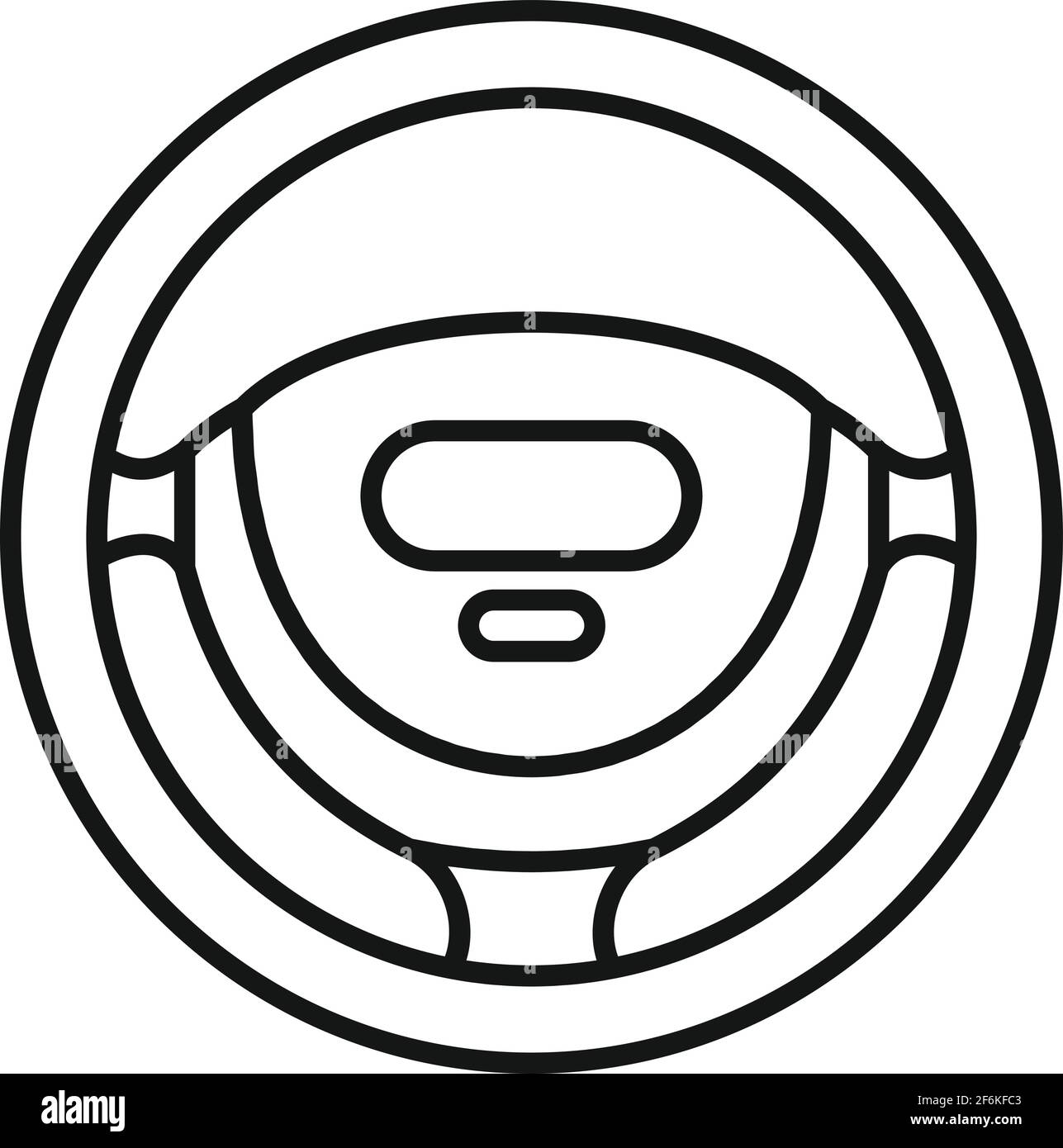 Control steering wheel icon, outline style Stock Vector Image & Art - Alamy
