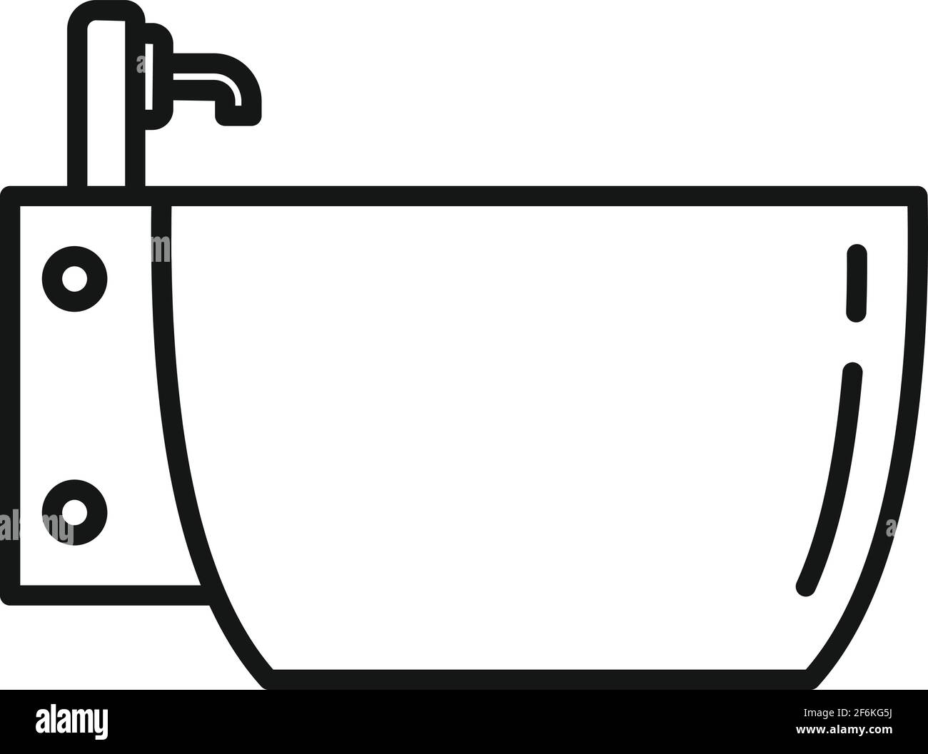 Ceramic bidet icon, outline style Stock Vector Image & Art - Alamy
