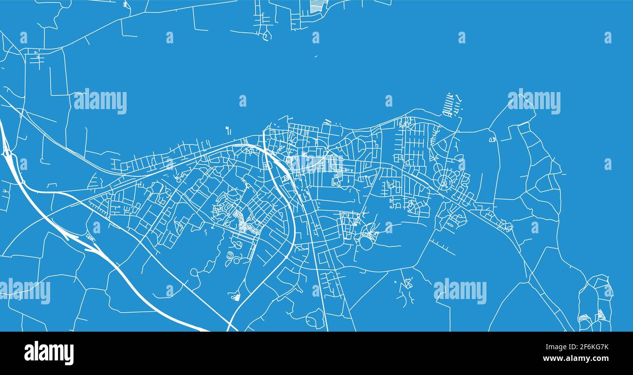 Urban vector city map of Holbaek, Denmark Stock Vector Image & Art - Alamy