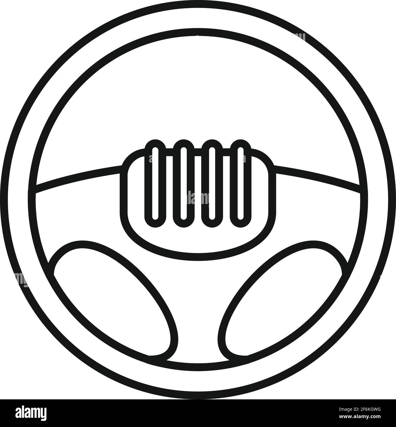 New steering wheel icon, outline style Stock Vector Image & Art - Alamy