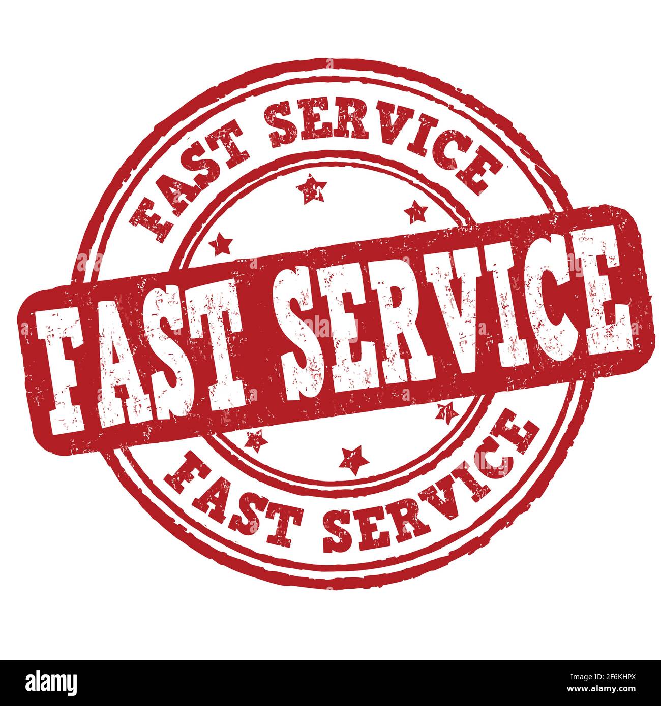 Fast service grunge rubber stamp on white background, vector ...