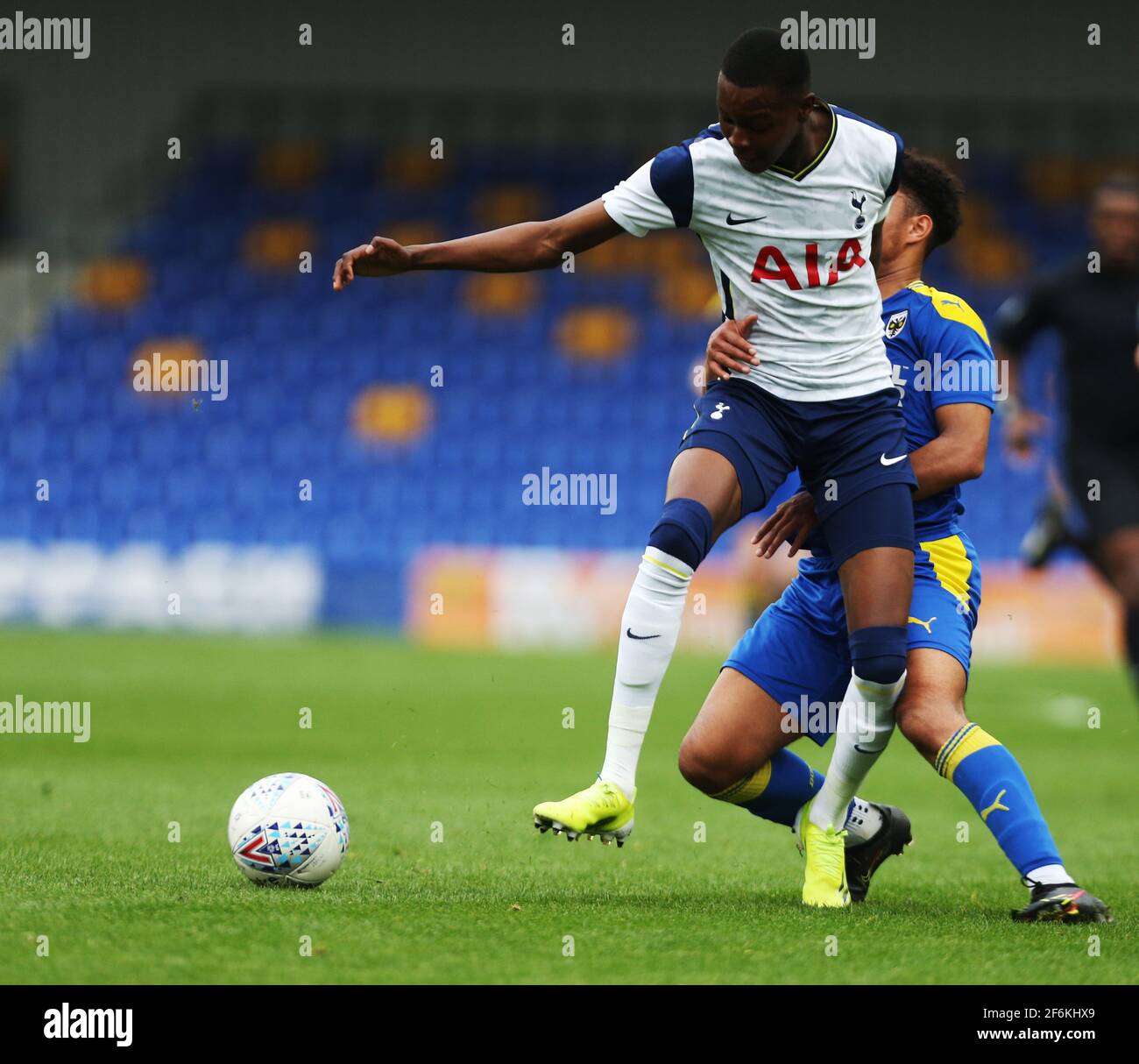 WIMBLEDON ENGLAND - MARCH 31: L-R Kallum Cesay of Tottenham Hotspur ...