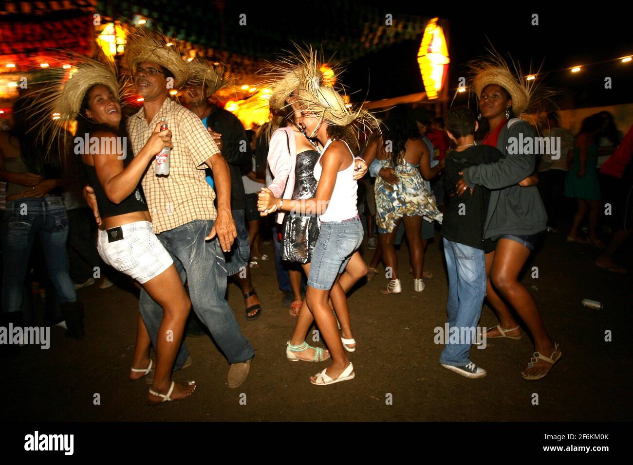 ilheus, bahia / brazil - june 26, 2011: people are seen dancing forró ...
