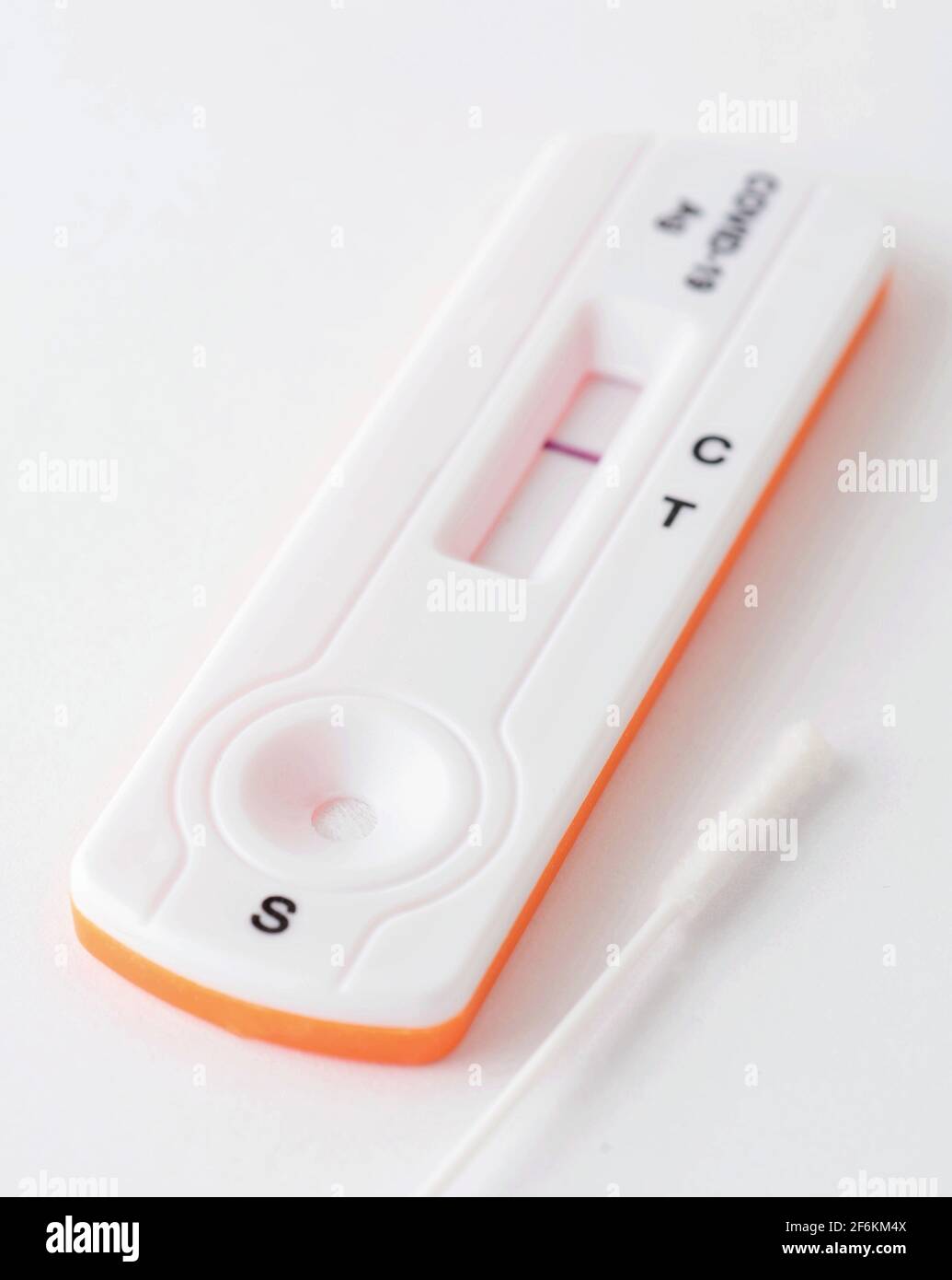 Home antigen test with swab for capturing of COVID-19 antibodies on ...