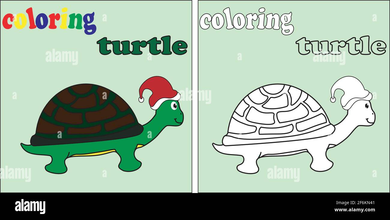 Sea turtle in marine aquarium Stock Vector Images - Alamy