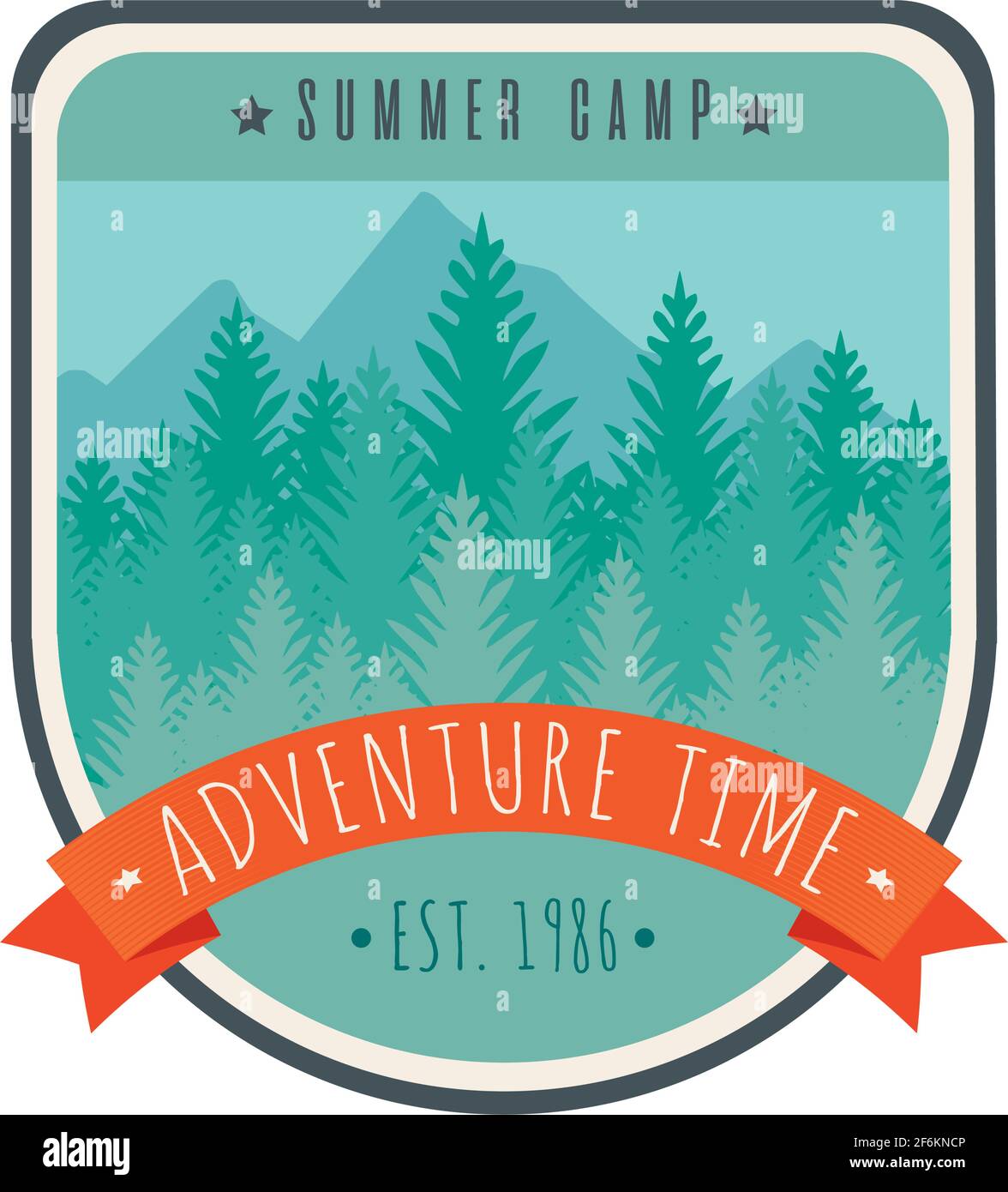 camping patch forest Stock Vector Image & Art - Alamy