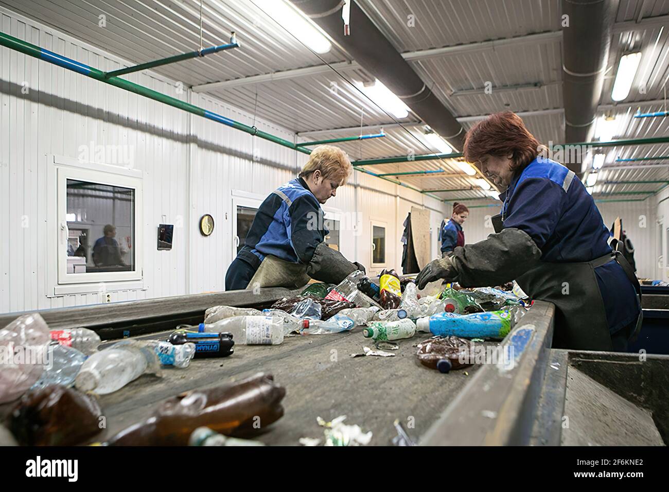 Conveyor for sorting garbage hi-res stock photography and images - Alamy