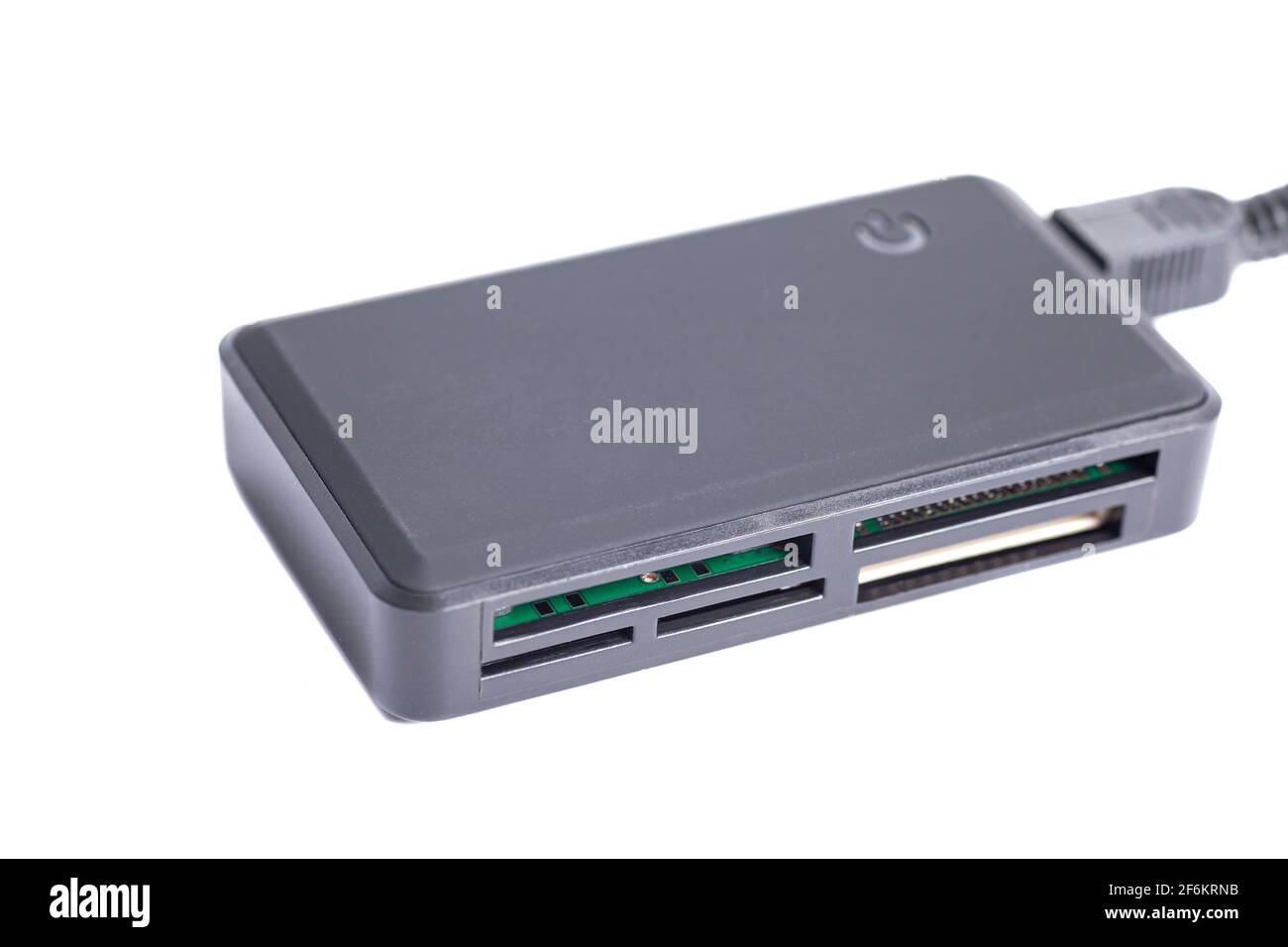 Black card reader isolated on white background Stock Photo - Alamy