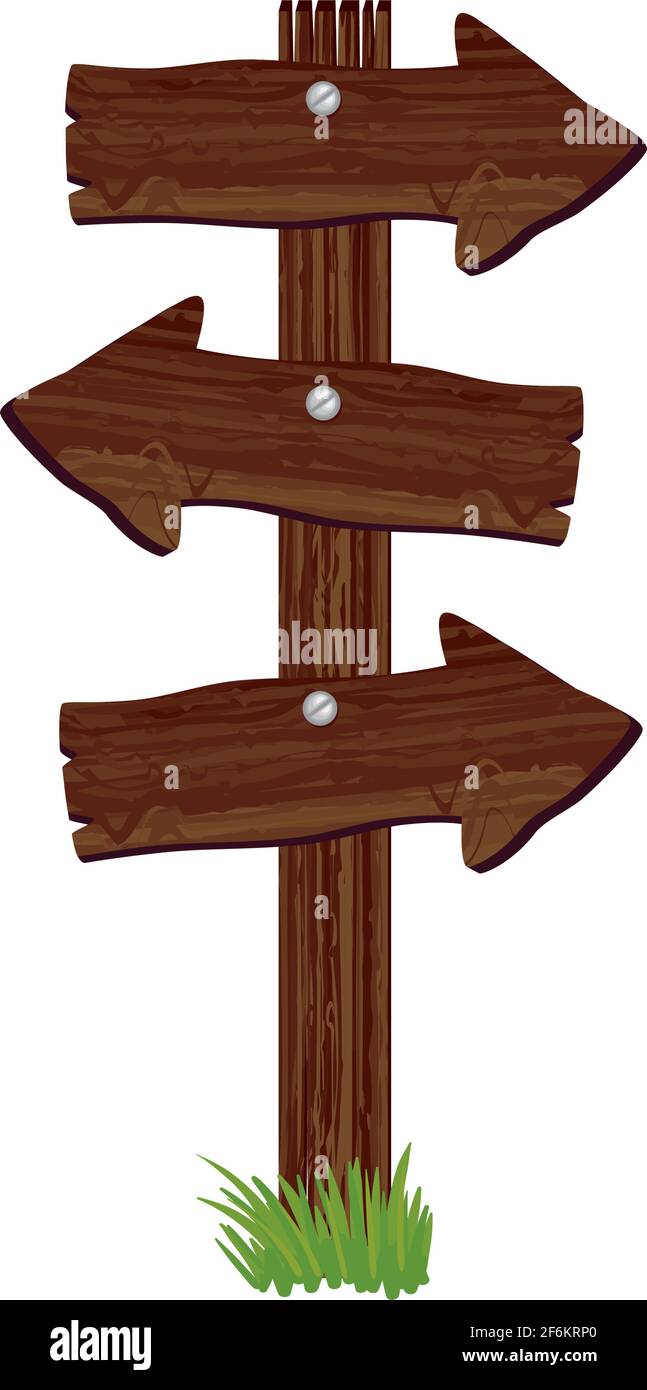 arrows wood signal Stock Vector Image & Art - Alamy