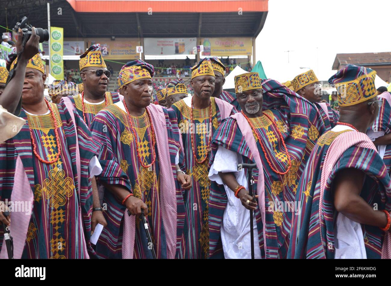 Men In Their Cultural Attire During The Ojude Oba Annual Festival Men In Their Cultural Attire During The Ojude Oba Annual Festival