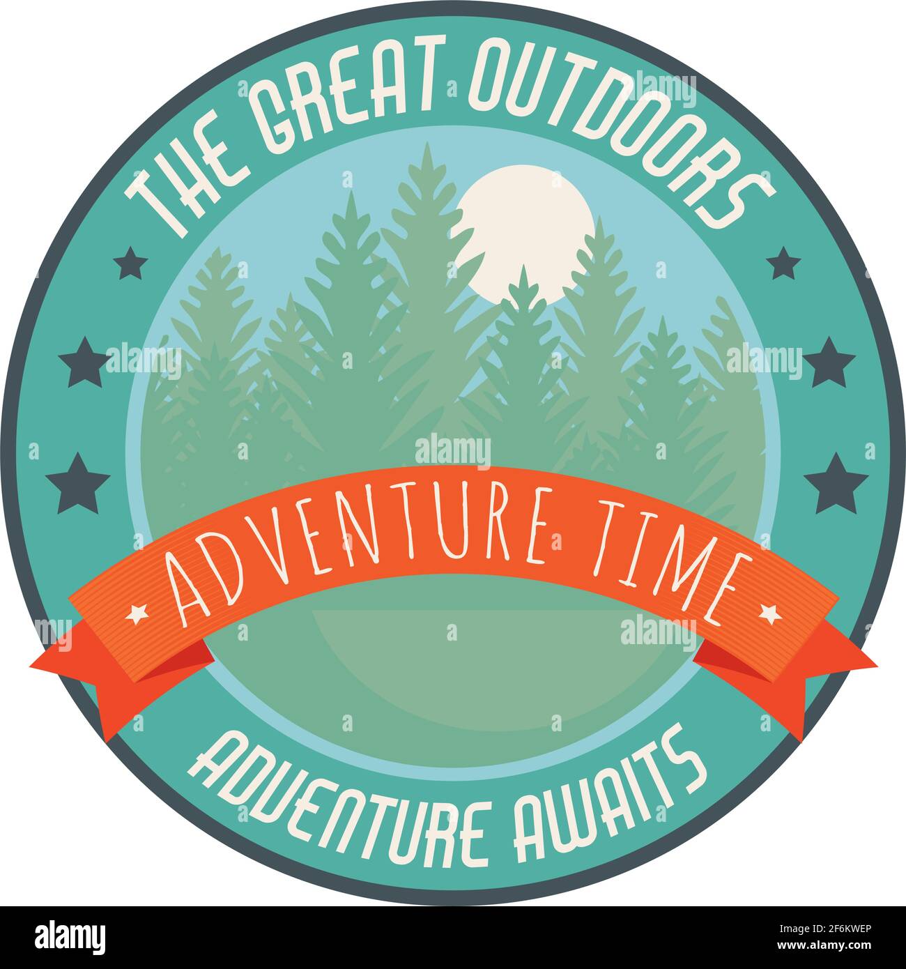 forest camping patch Stock Vector Image & Art - Alamy