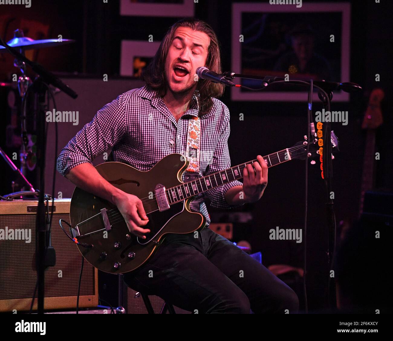 Boca Raton - FL - 20201116 Jackson Stokes plays the guitar while ...