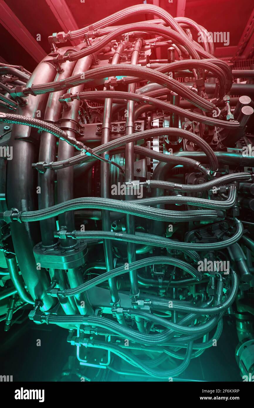 Aircraft turbine in industrial design, engine for generating clean ...