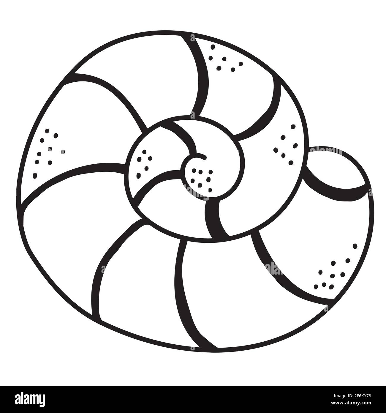 Sea shell. Underwater, marine life of flora and fauna. Decorative ...