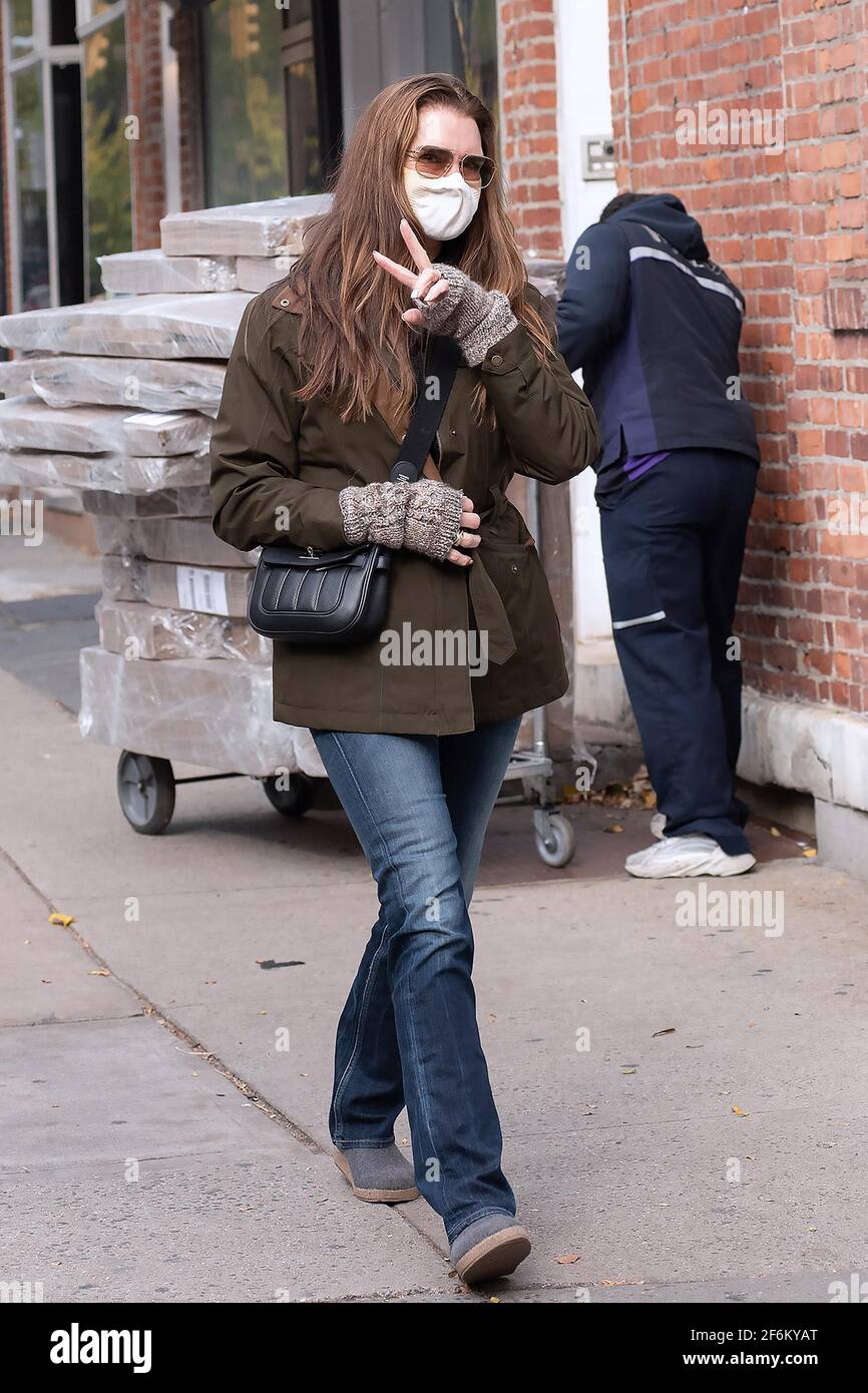 New York - NY - 20201117 - Brooke Shields Sighting in NYC DowntownNY ...