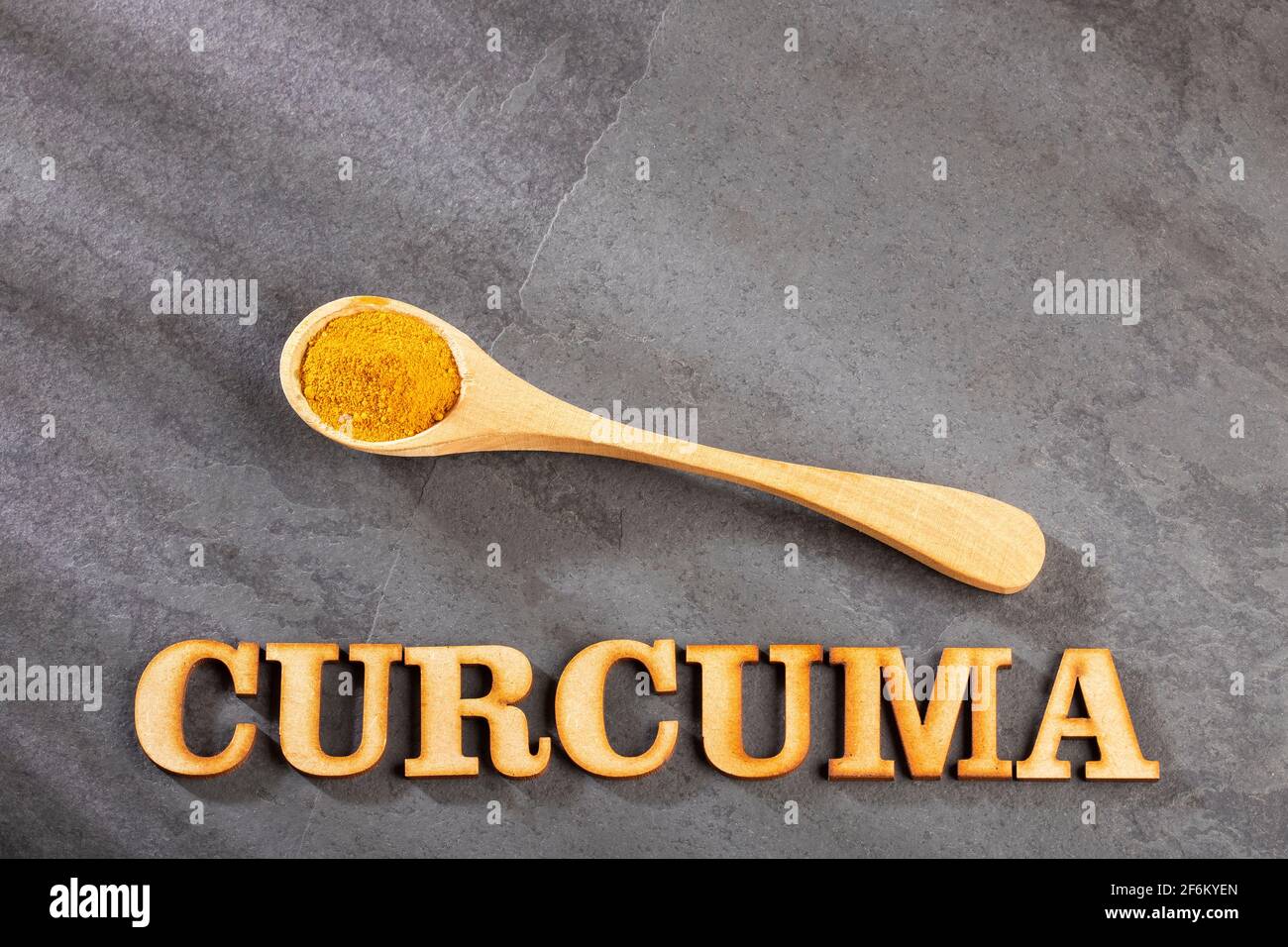 Organic turmeric powder - Curcuma longa Stock Photo - Alamy