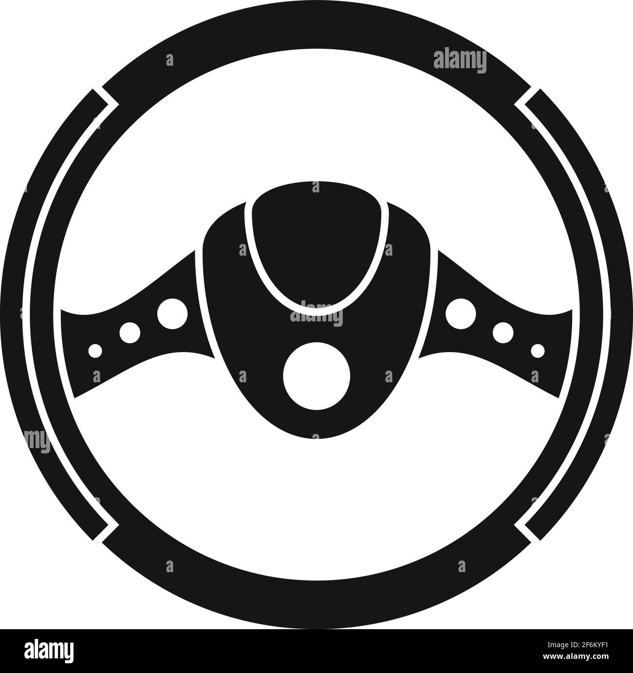 Steering wheel accessories icon, simple style Stock Vector Image & Art ...
