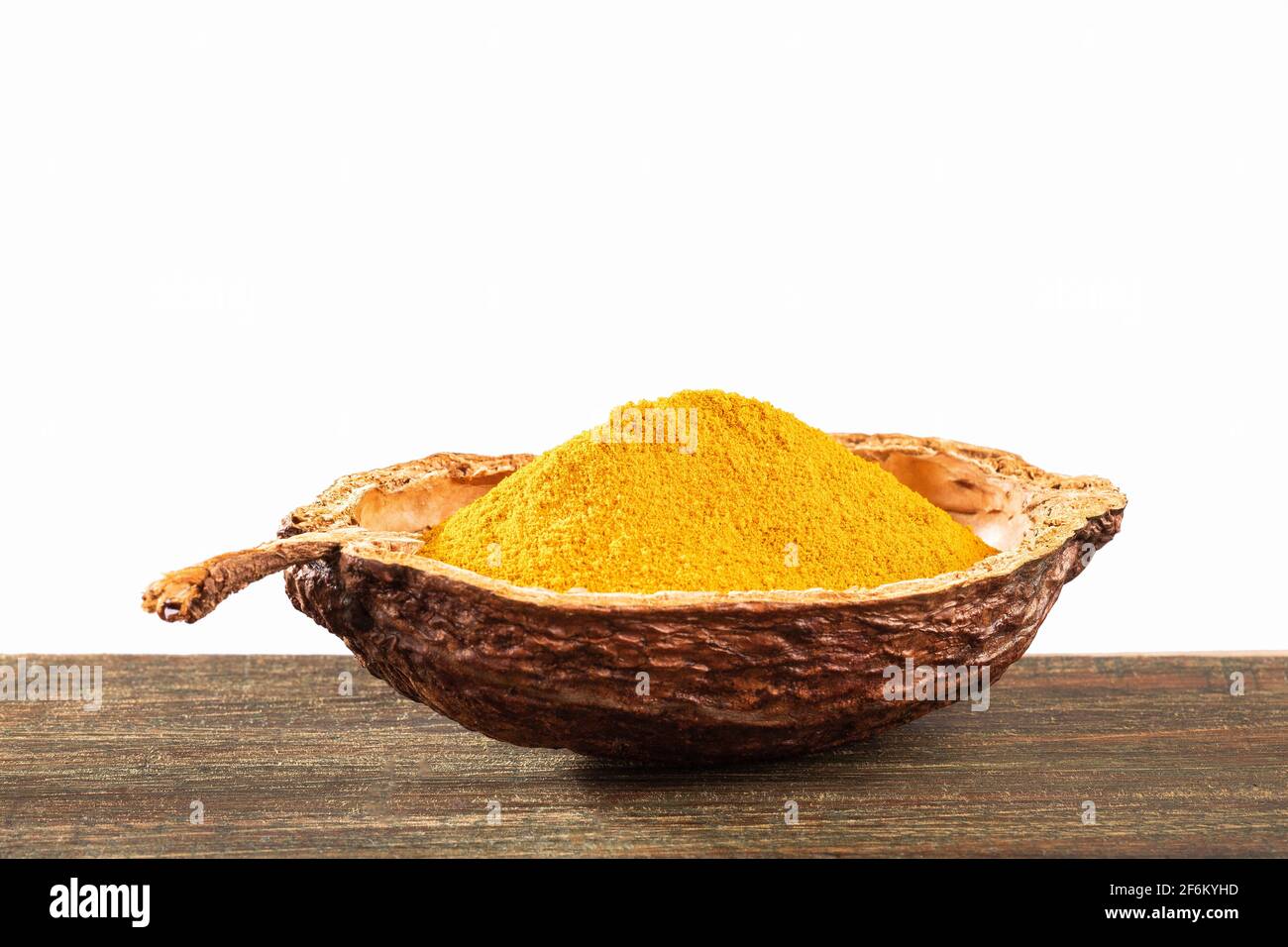 Organic turmeric powder - Curcuma longa Stock Photo - Alamy