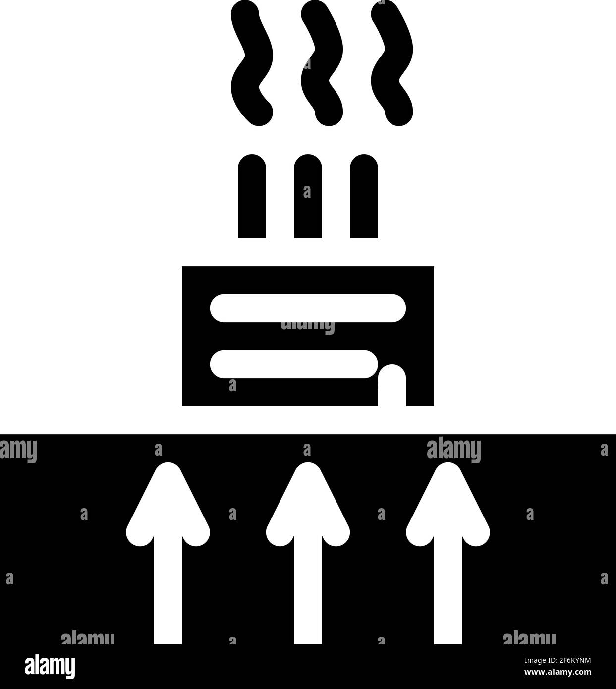 geothermal heating factory icon Vector Glyph Illustration Stock Vector ...