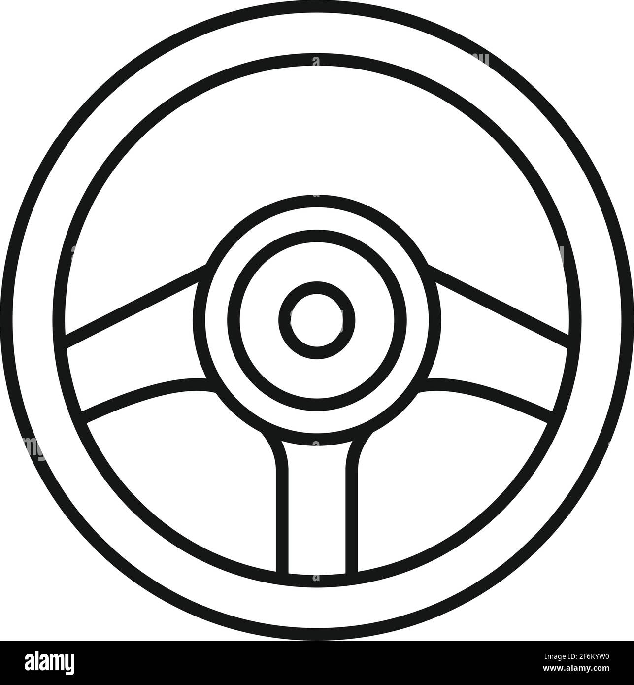 Garage steering wheel icon, outline style Stock Vector Image & Art - Alamy
