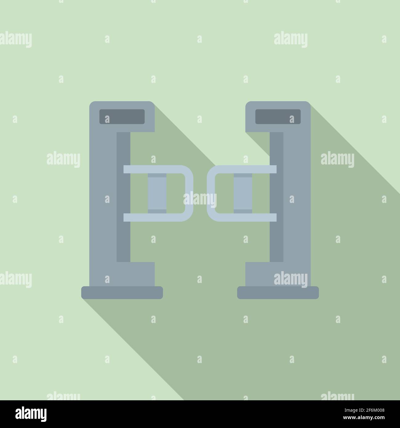 Gate turnstile icon, flat style Stock Vector Image & Art - Alamy