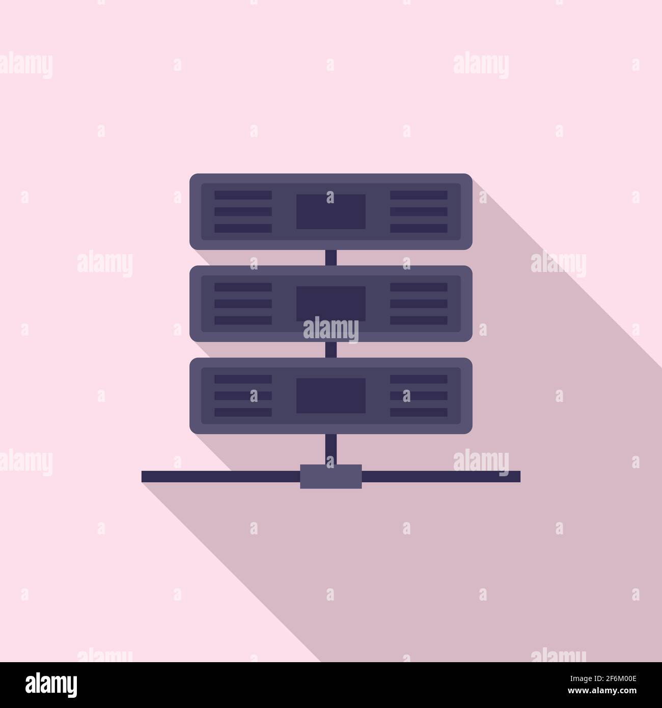 Modern remote server icon, flat style Stock Vector Image & Art - Alamy