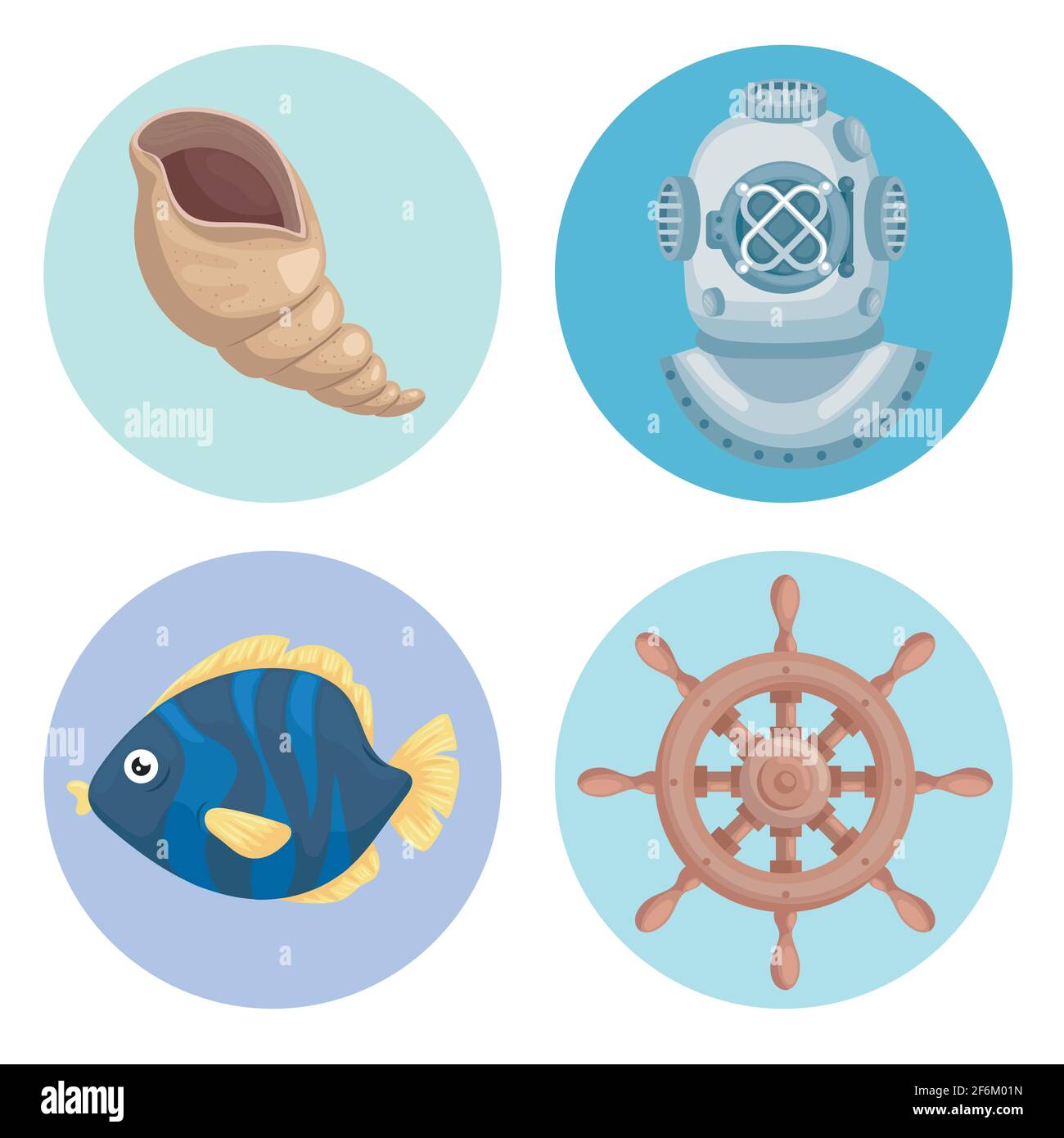 four marine icons Stock Vector Image & Art - Alamy