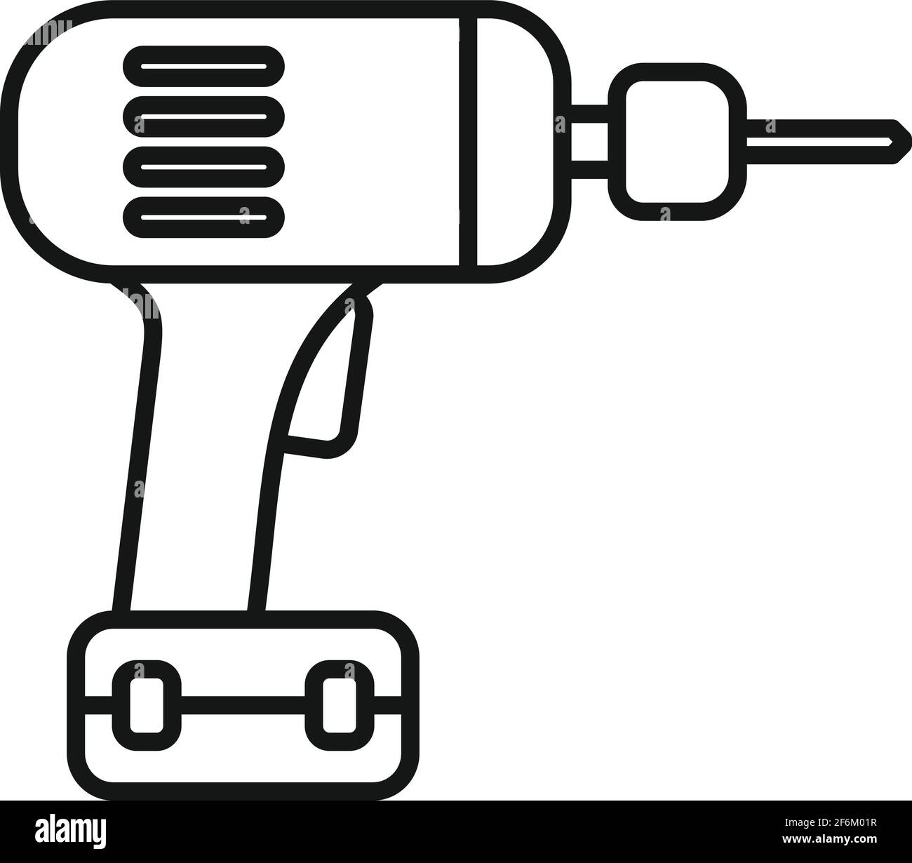 Cordless drill icon, outline style Stock Vector Image & Art - Alamy