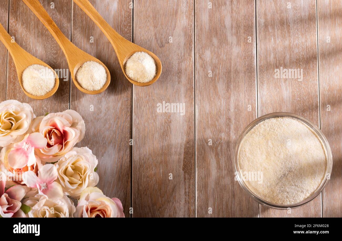 Collagen protein powder - Hydrolyzed. Strengthening and improving the ...