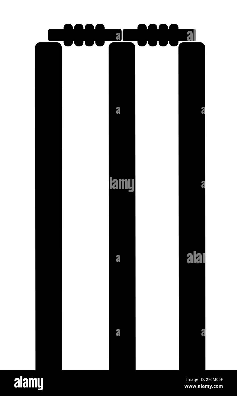 a graphical representation of a cricket wicket for use as web ...