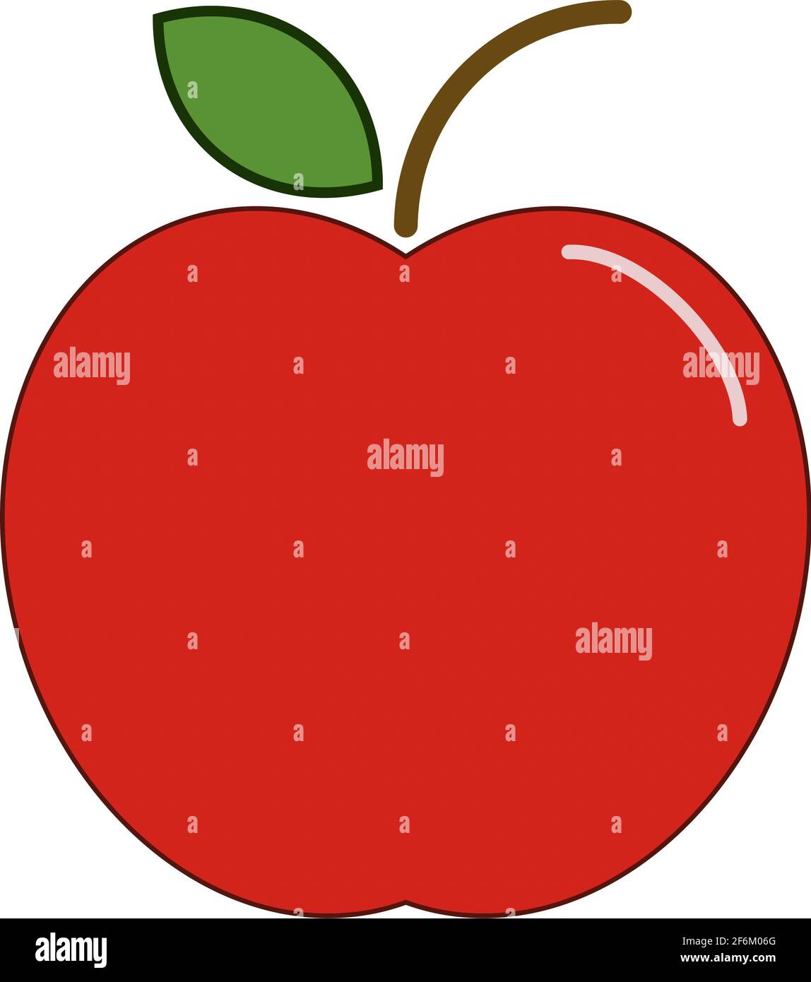 A graphical representation of an Apple for use as an icon or web ...