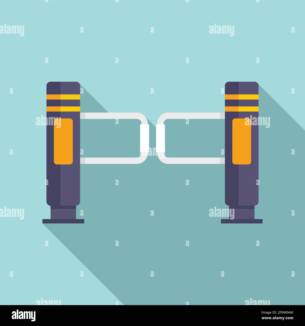 Control turnstile icon, flat style Stock Vector Image & Art - Alamy